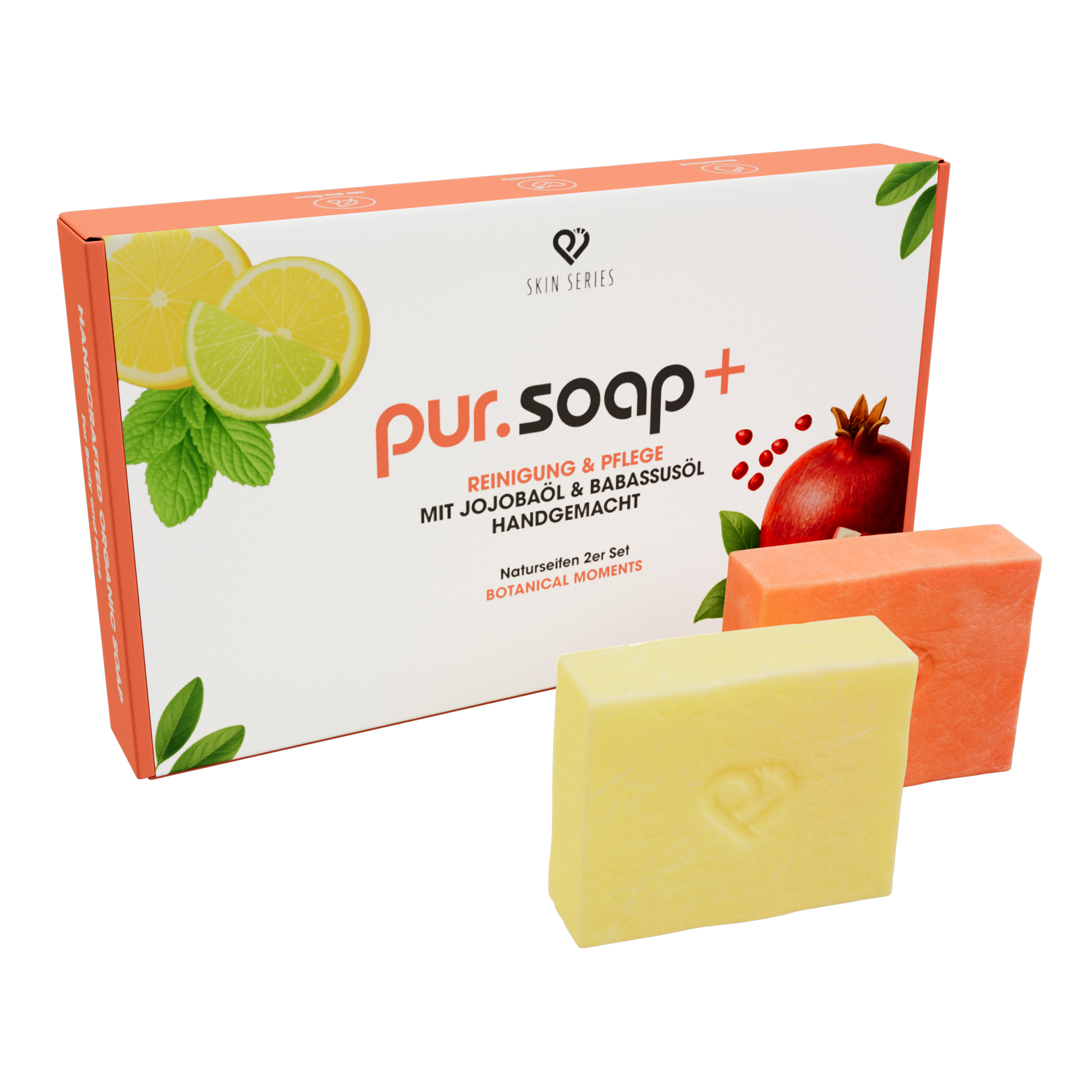 pur.soap+ Botanical Set | Handgemachte Naturseifen Granatapfel & Zitrus ...